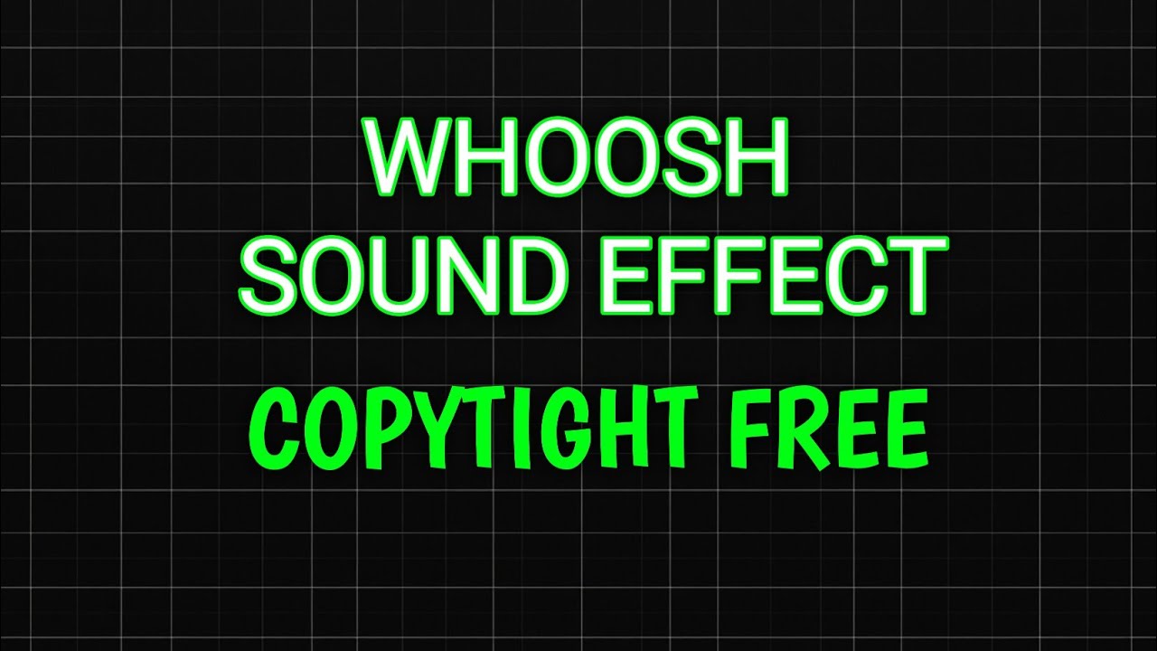 Whoosh Sound Effect | Copyright Free | Free Download - YouTube