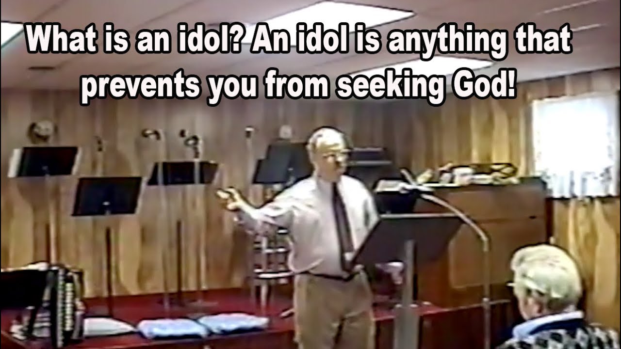 What is an idol? An idol is anything that prevents you from seeking God ...
