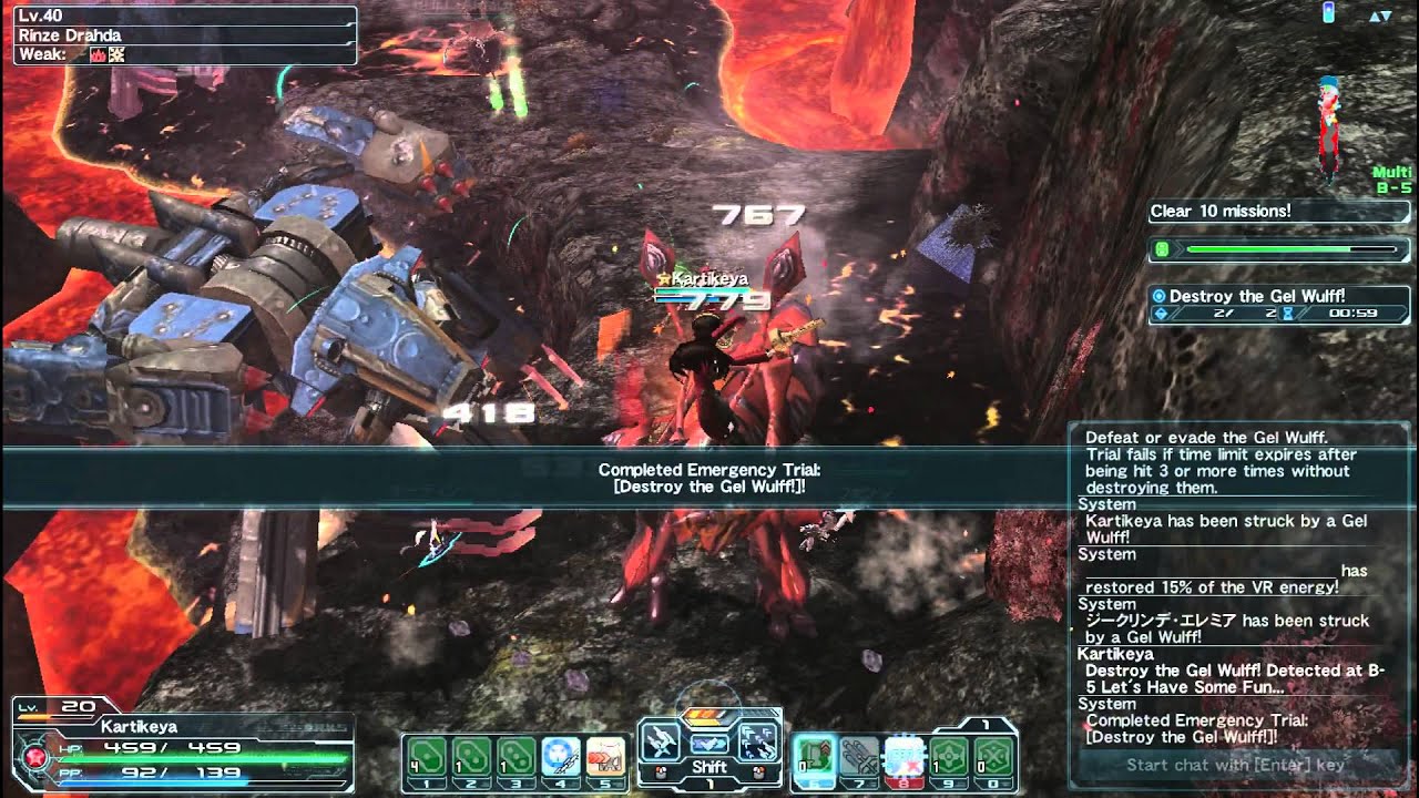 Pso2 (JP) Challenge Mode - Mission 10 - YouTube