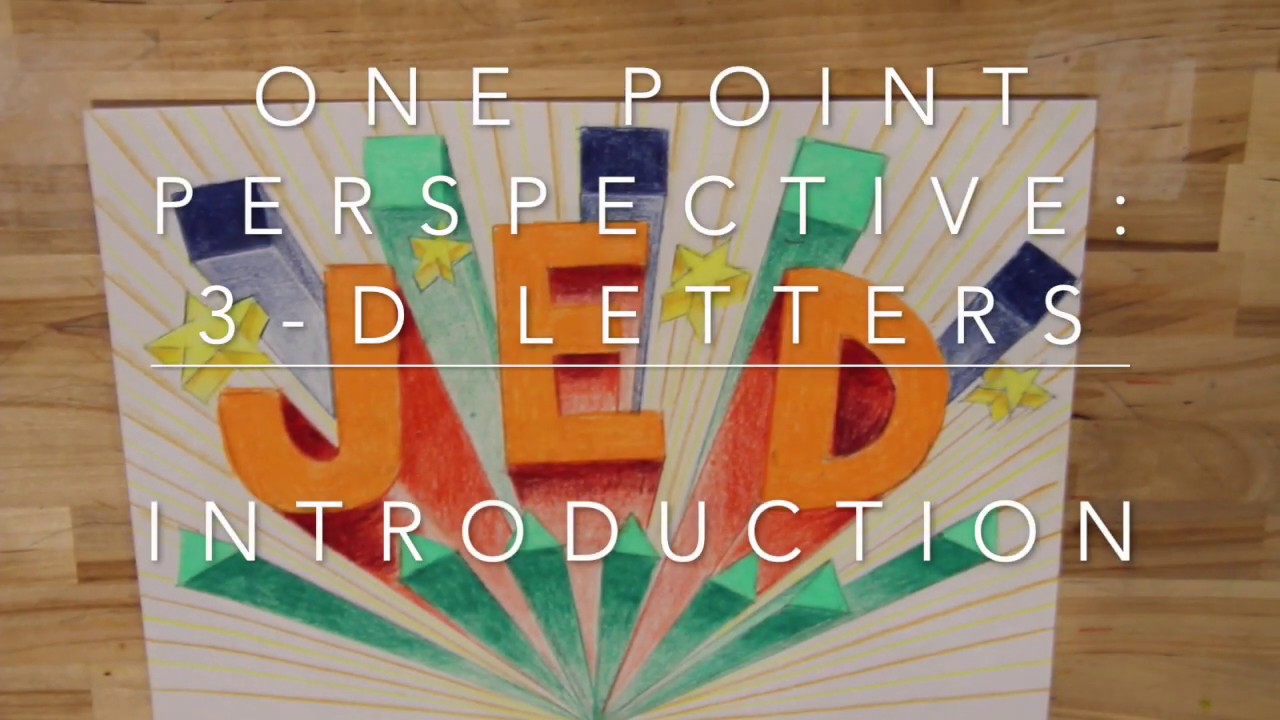 1. One Point Perspective Letters Intro - YouTube