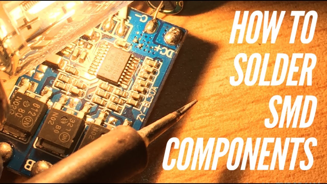 How To Solder/Desolder SMD Components With Halogen Lamp - YouTube