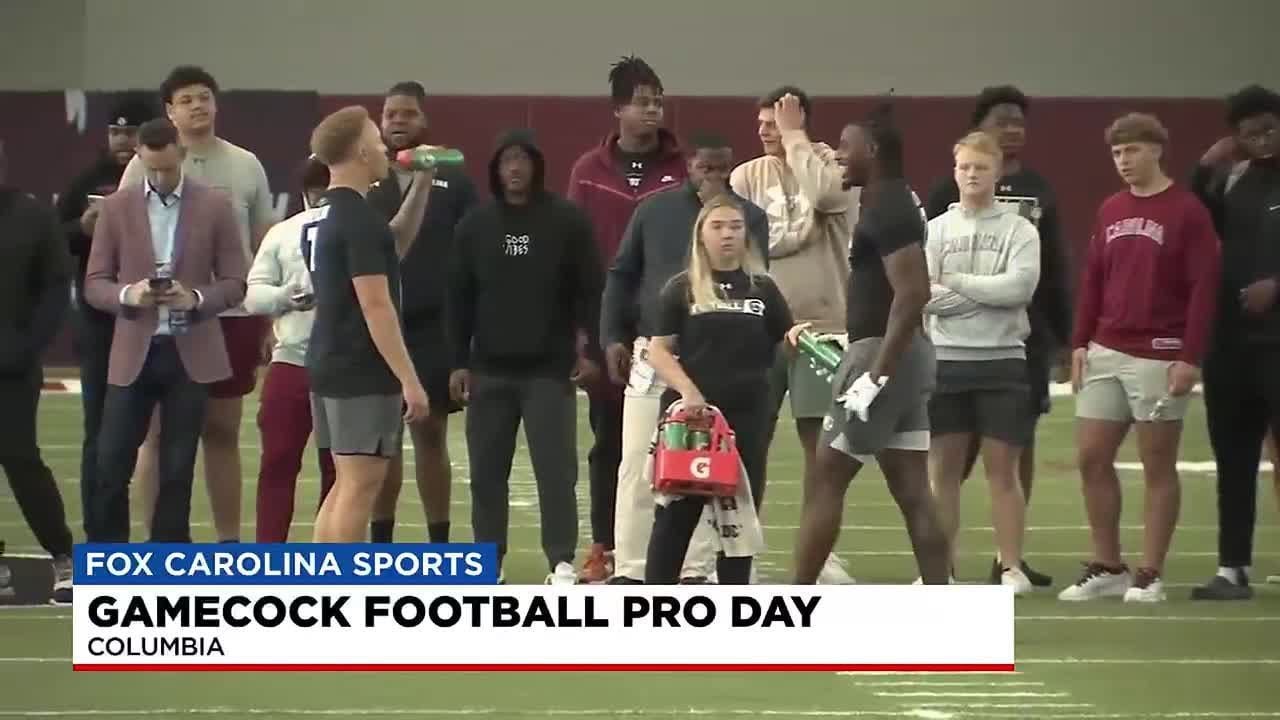 Former Gamecocks show out on football Pro Day - YouTube