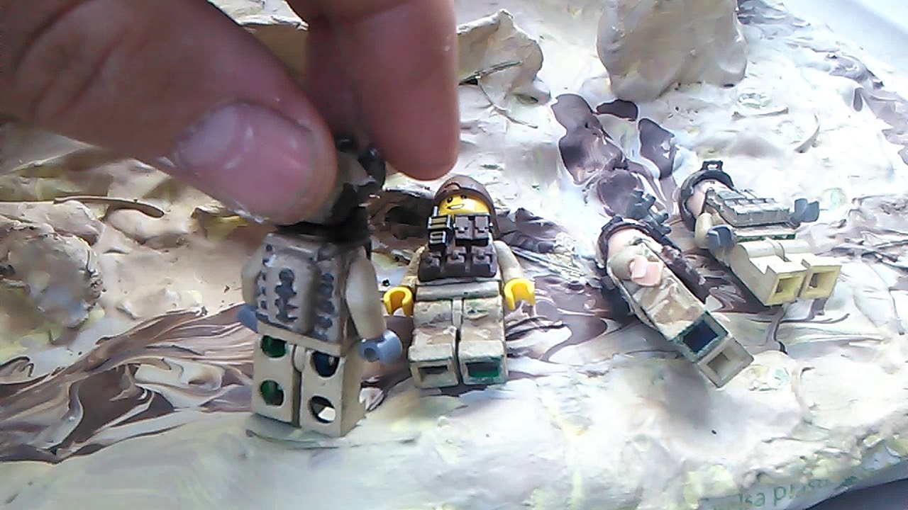 Lego custom painted Lego figure - YouTube
