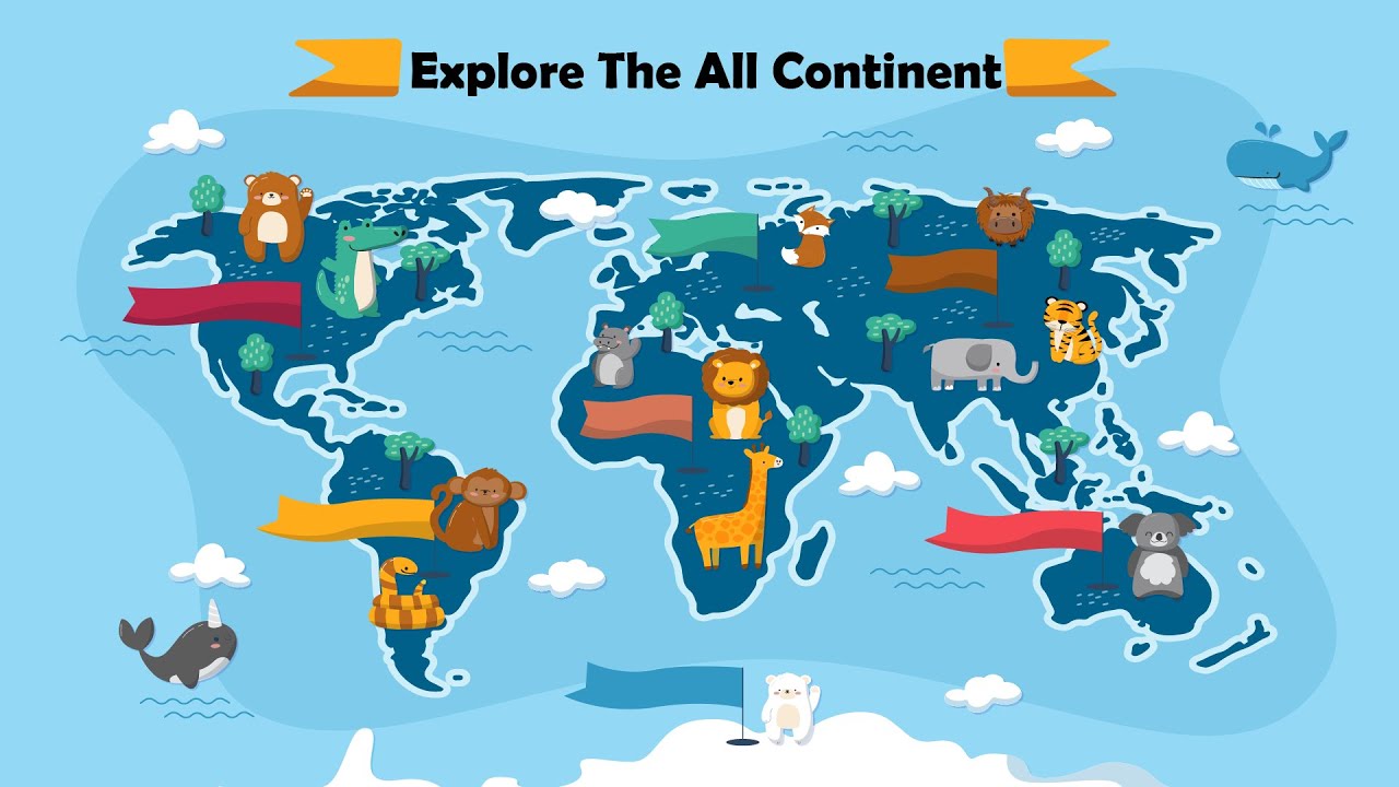 Explore the 7 Continents! | Fun Facts for Kids 🌍| Chinka TV | - YouTube