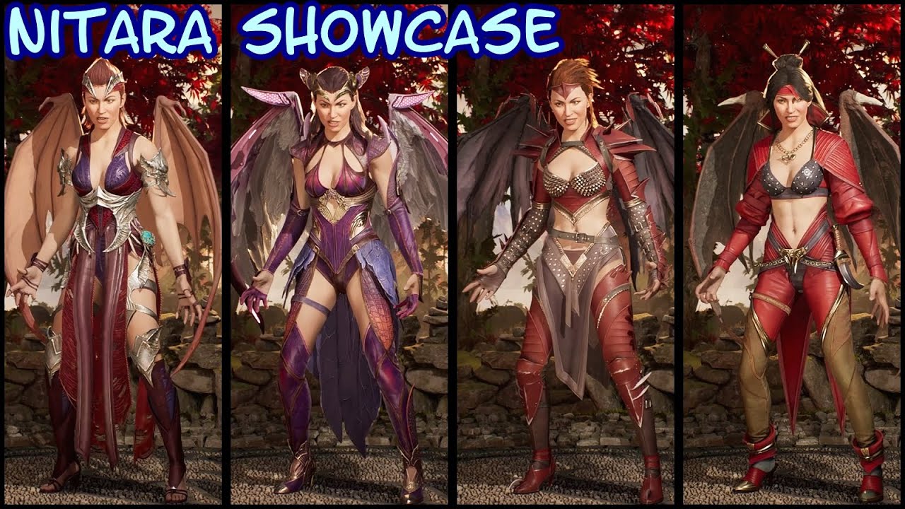 Nitara Showcase - Gear & Skins (Rank 35) - Mortal Kombat 1 - YouTube
