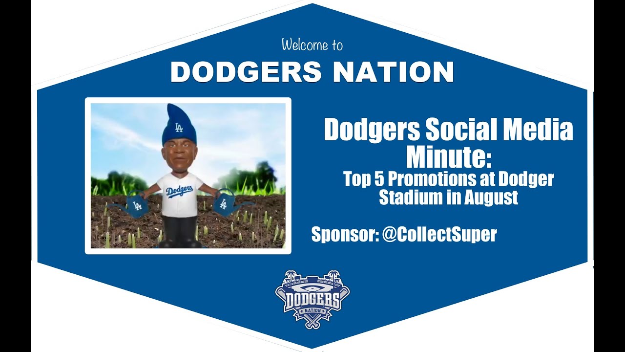 Dodgers Social Media Minute: Top 5 Promotions at Dodger Stadium in ...