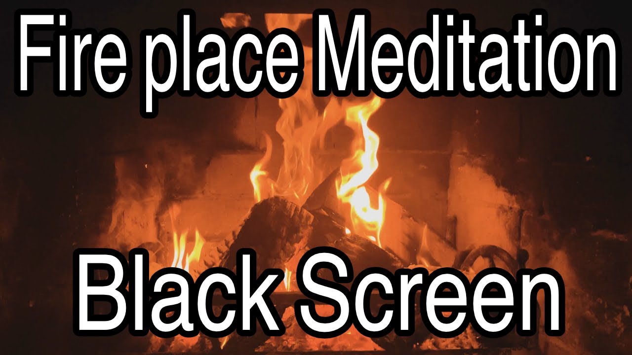 3 Hours of home Fire Place BLACK SCREEN, Sounds Sleeping, Relax, Study ...