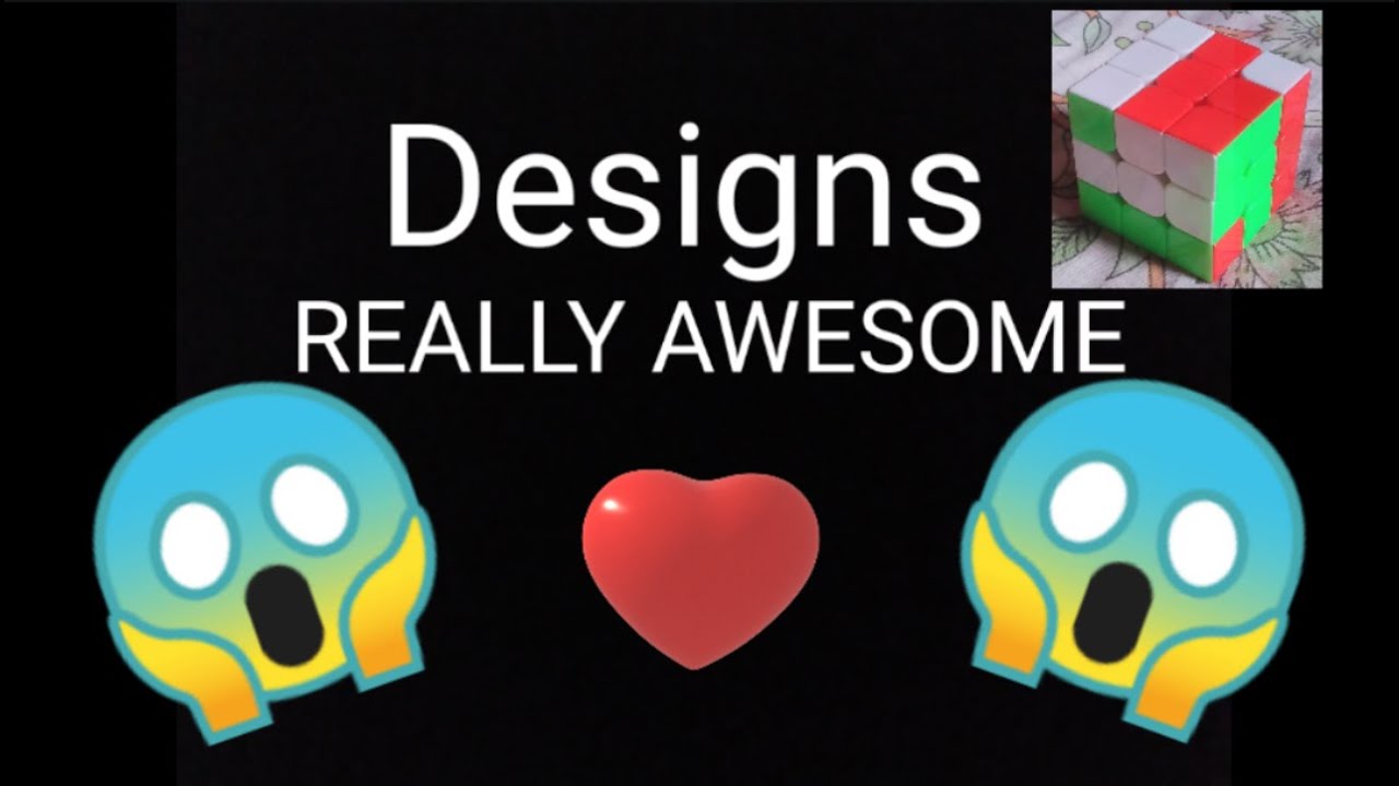 5 Amazing Design in Your Cube | Cubing Art | REALLY AWESOME - YouTube