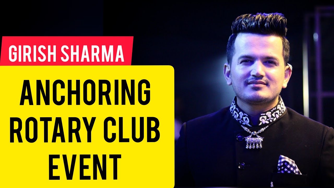 Girish Sharma anchoring for Rotary Club Mumbai | रोमांटिक शायरी - YouTube