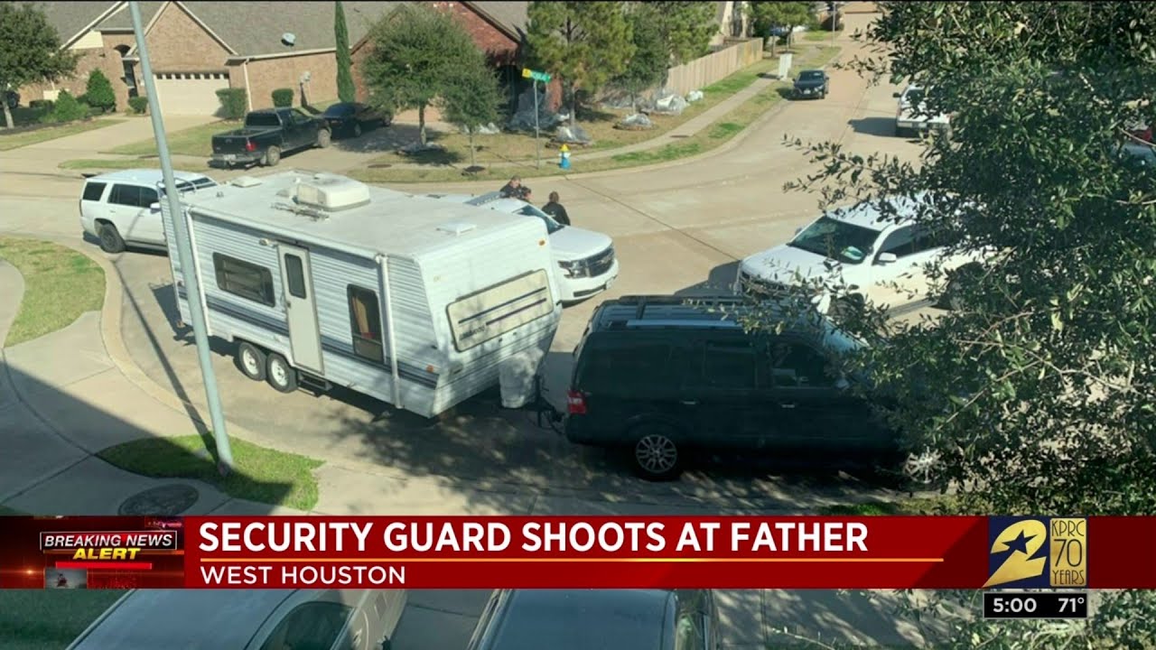 School security guard shoots at father in west Houston - YouTube