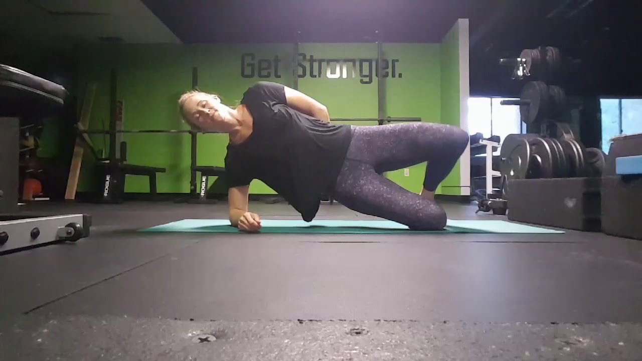 Side plank clamshell - YouTube