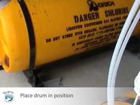 Connection of a Full Chlorine Drum - YouTube