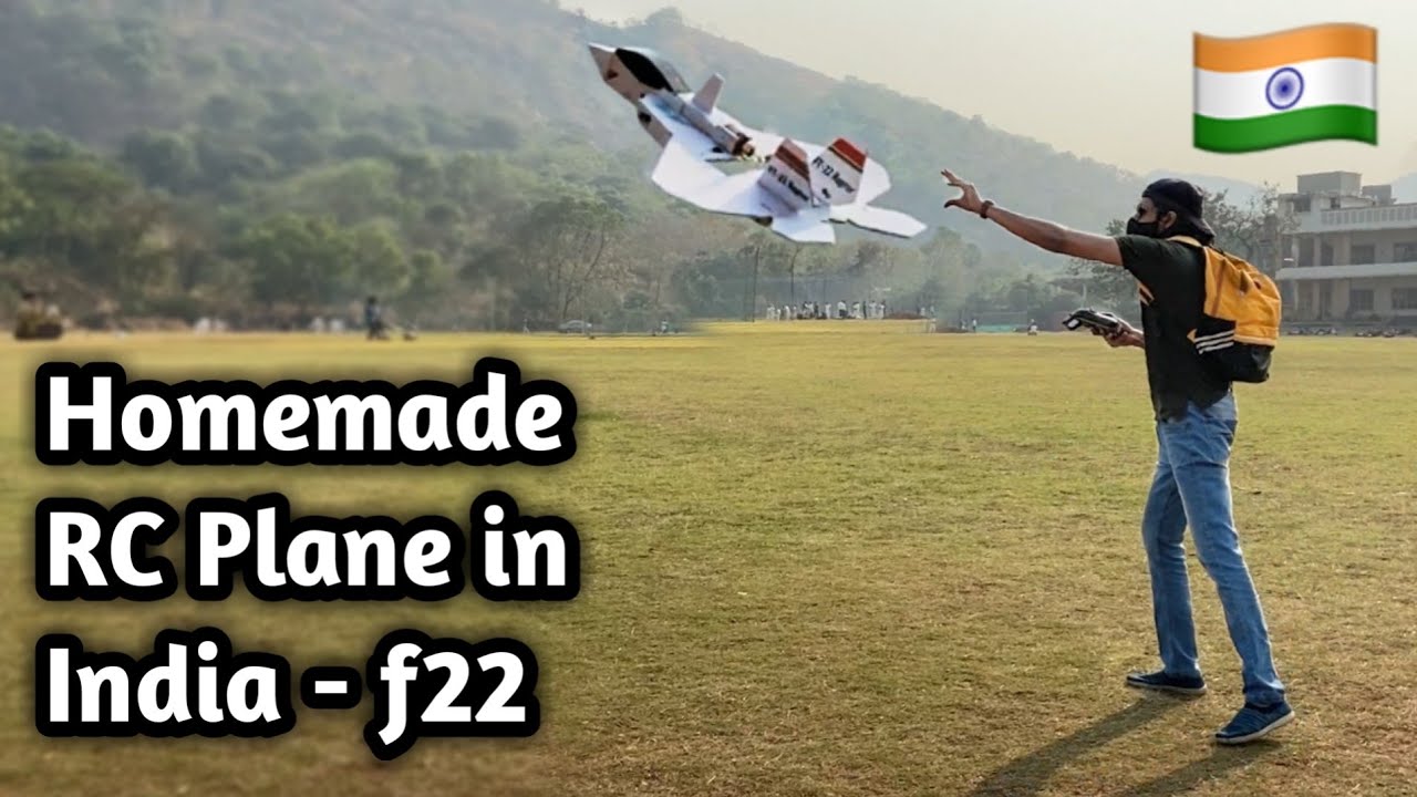 DIY F22 RC Plane India || How to Fly RC Plane in India || Home made RC ...