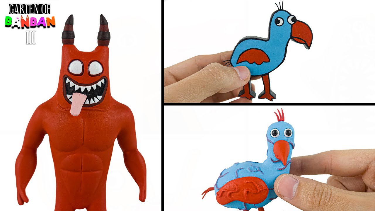 ESCULPIENDO a BANBAN INFERNAL y TARTA BIRD de Plastilina - Garten of ...