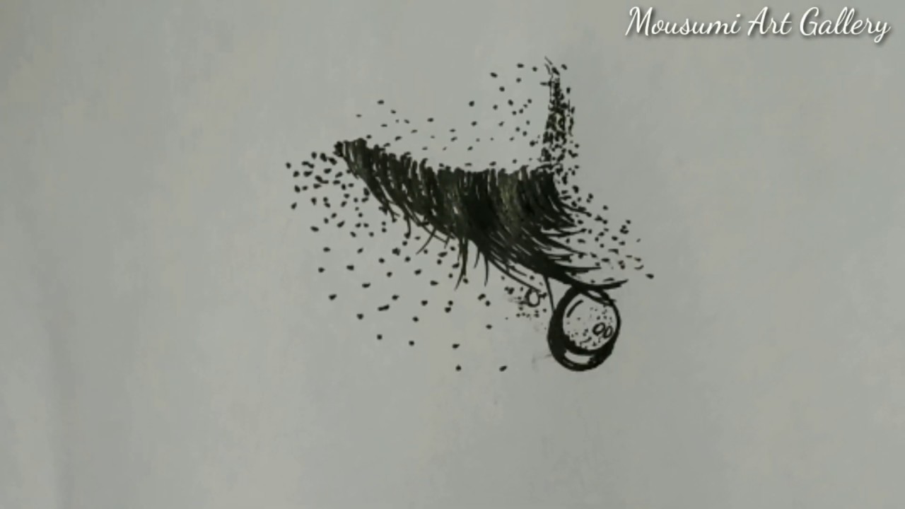 Drawing a waterdrop falling from an eye - YouTube