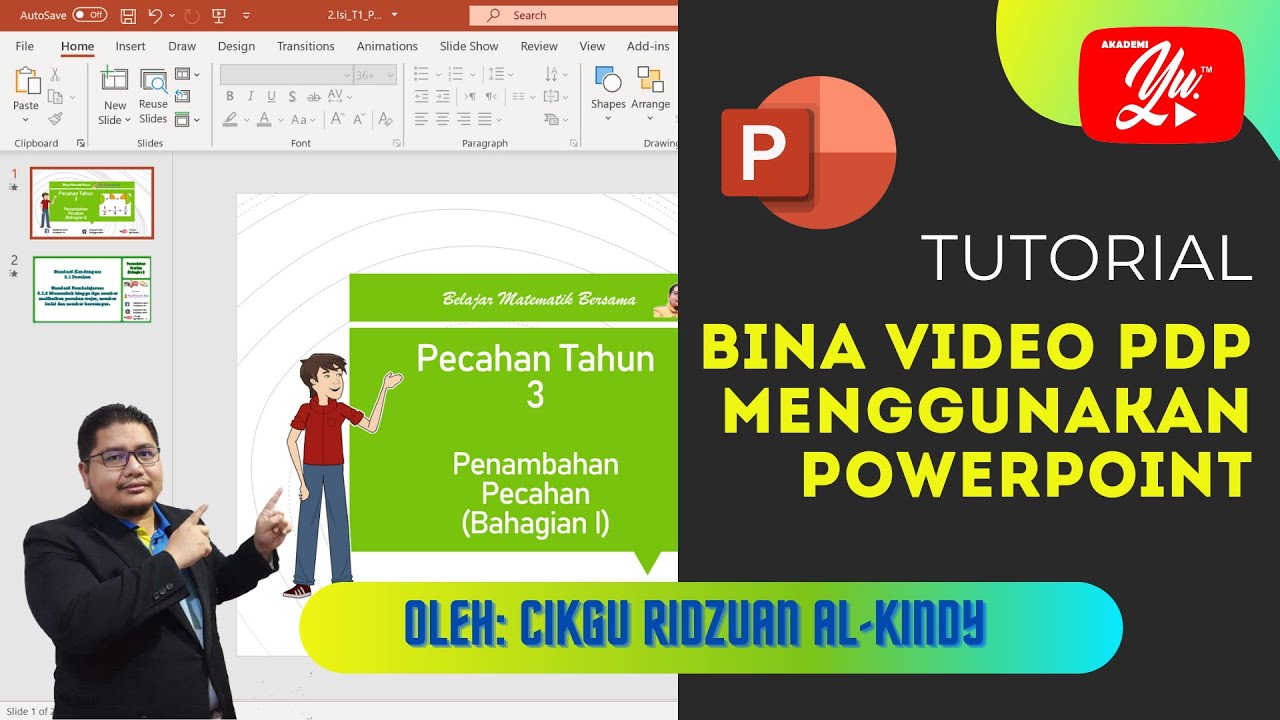 Tutorial Membina Video PdP Menggunakan PowerPoint - YouTube