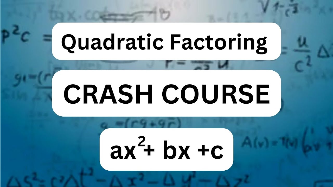 Quadratic Factoring Crash Course (Difference of Squares, Perfect Square ...