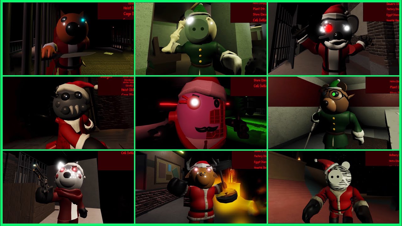 Piggy: The Christmas Series ALL BOT JUMPSCARES + Morph JUMPSCARES - YouTube