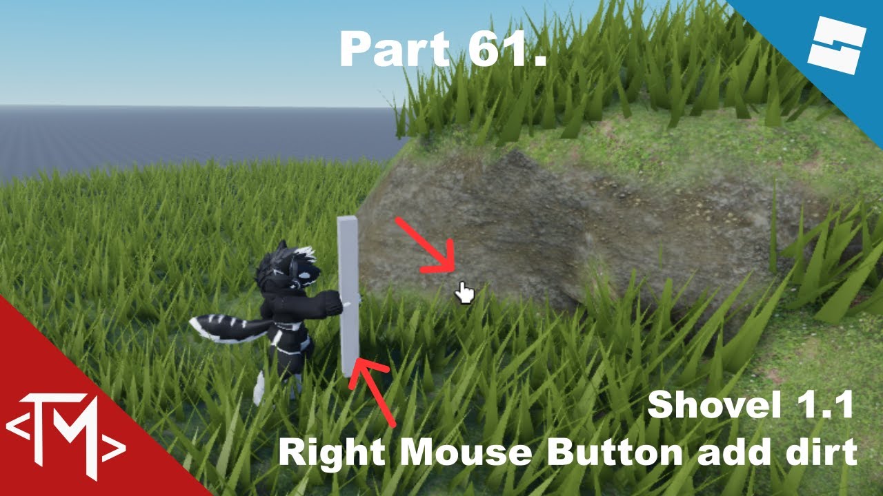 Roblox Studio Tutorials – Part 61. – Shovel 1.1 Right Mouse Button to ...