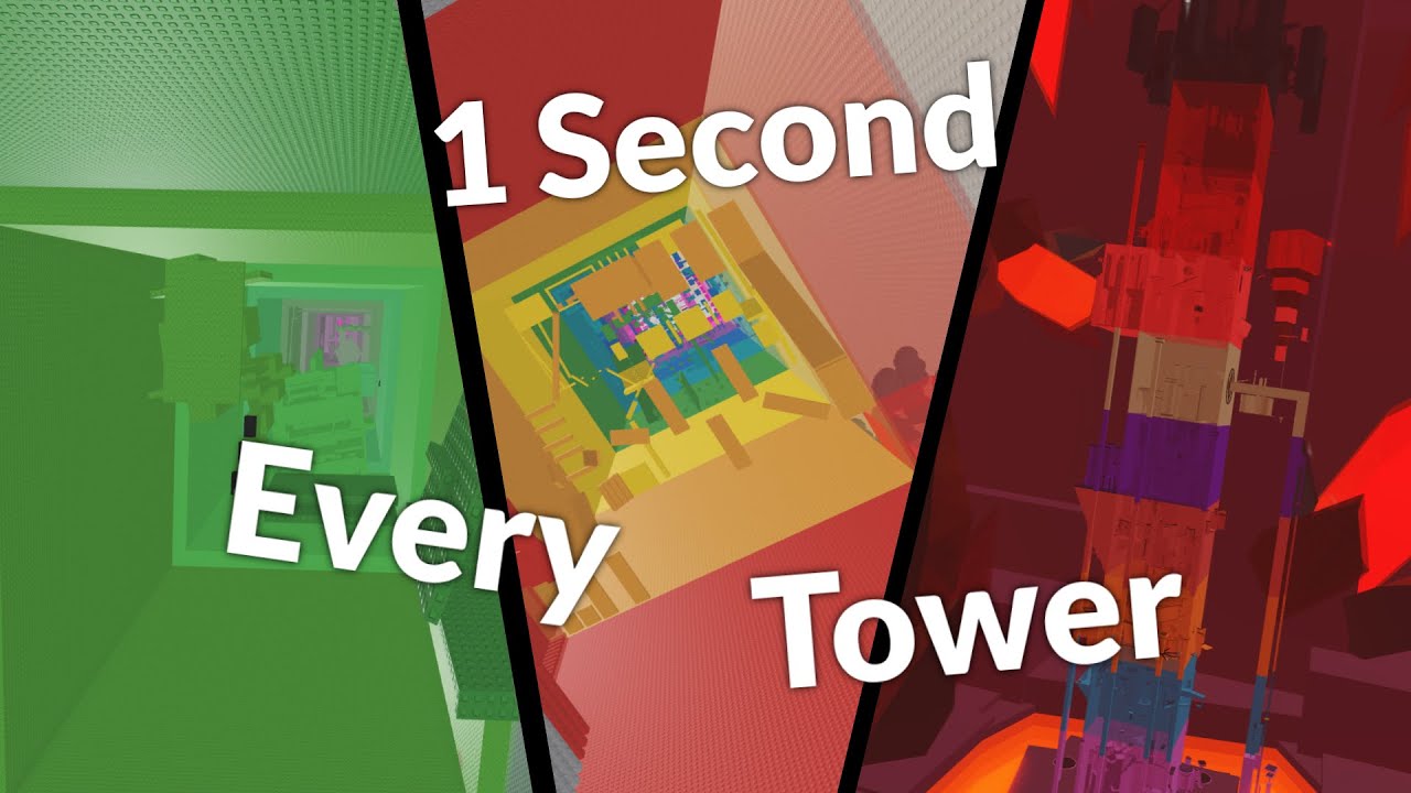 One Second of Every JToH Tower | JToH - YouTube