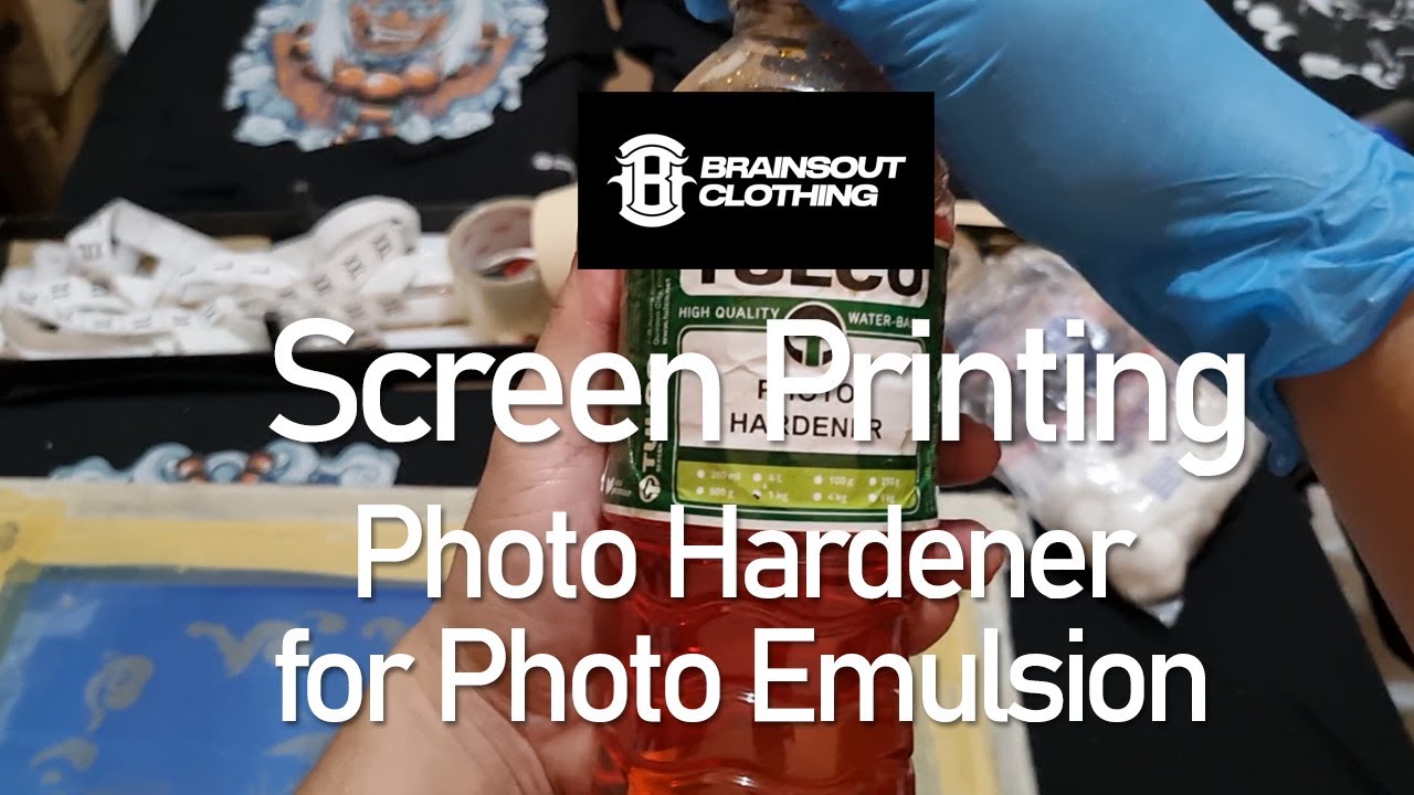 SilkScreen Printing Tutorial - Photo Hardener for Photo Emulsion and ...