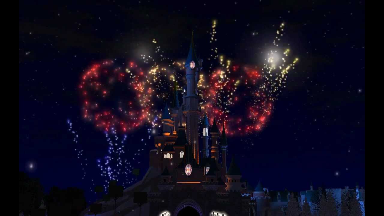 DISNEYLAND CHRISTMAS FIREWORKS [RCT3] - YouTube