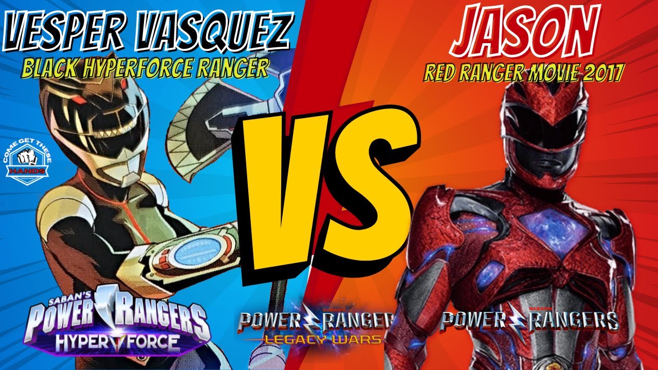 Power Rangers Legacy Wars | Vesper Black Hyper Force Ranger Vs Jason ...