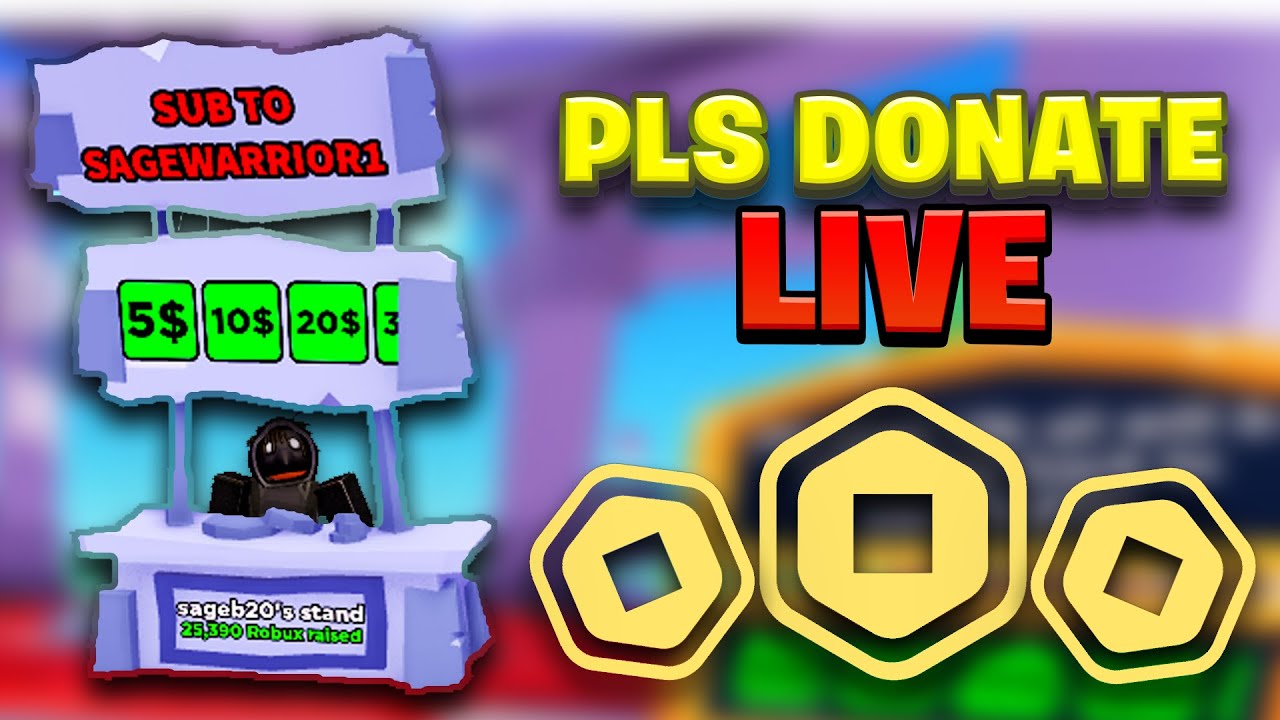 🔴donating robux 🔴pls donate roblox videogame - YouTube