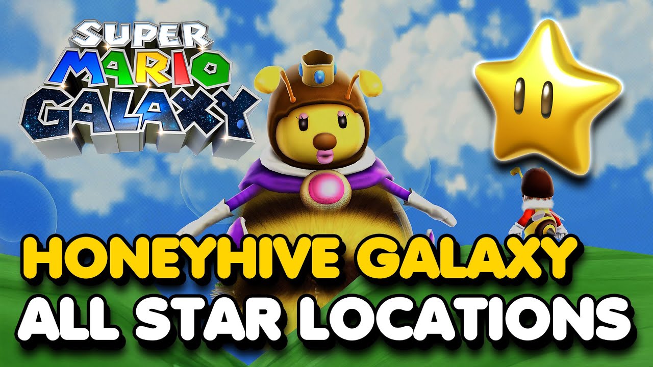 Super Mario Galaxy Honeyhive Galaxy All Star Locations Walkthrough