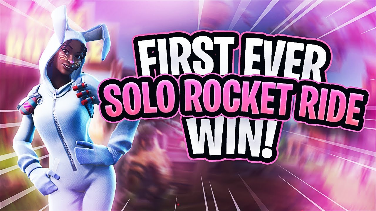 FIRST EVER *SOLO ROCKET RIDE* WIN!! (NEW Fortnite Guided Missile) - YouTube