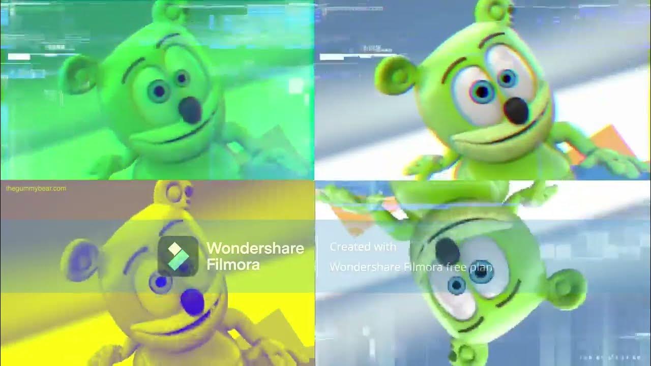 Gummy Bear Song HD (Four Glitchy Camera Version At Once) - YouTube