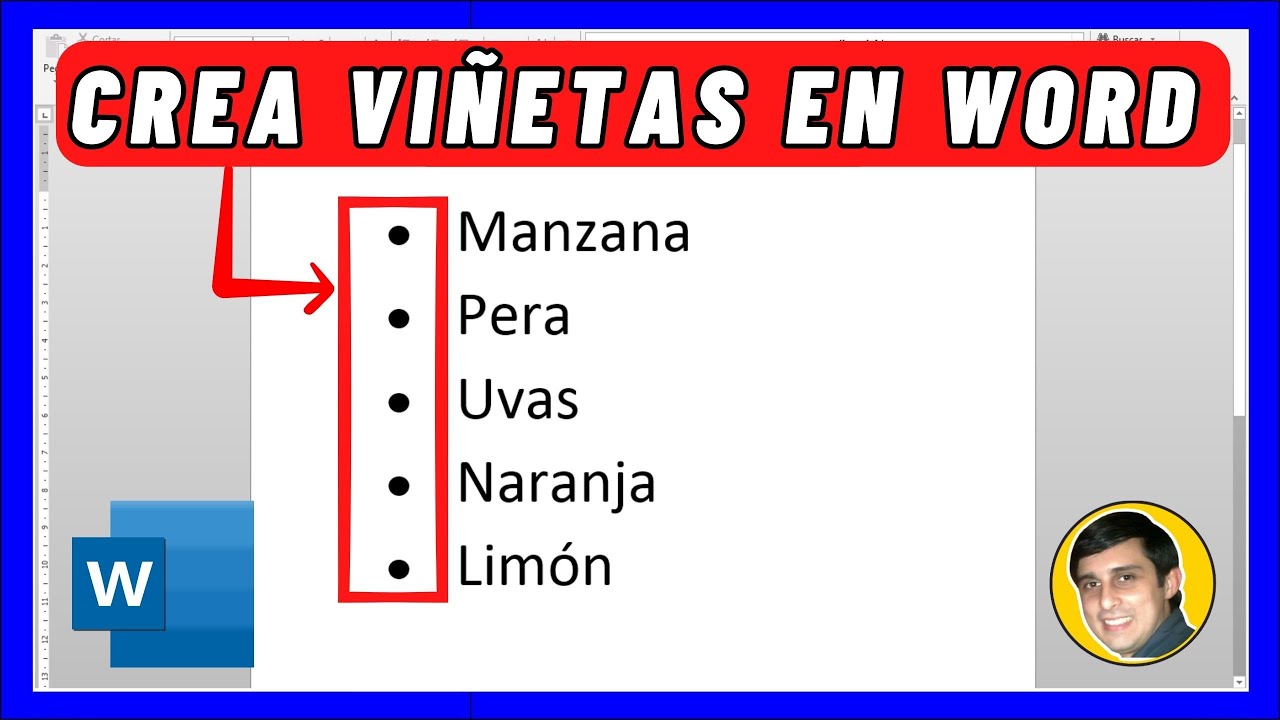 VIÑETAS en WORD (INSERTAR CAMBIAR y PERSONALIZAR) - YouTube