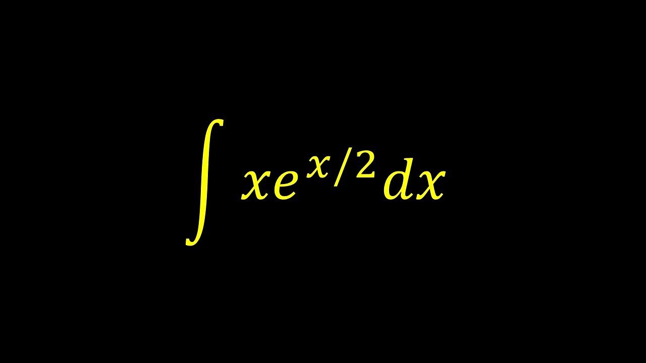 Integral of x*e^(x/2) - Integral example - YouTube