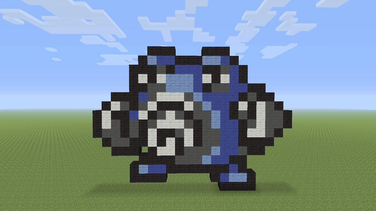 Teimpléid Minecraft Pixel Art Pokémon Crua Minecraft Pixel Art