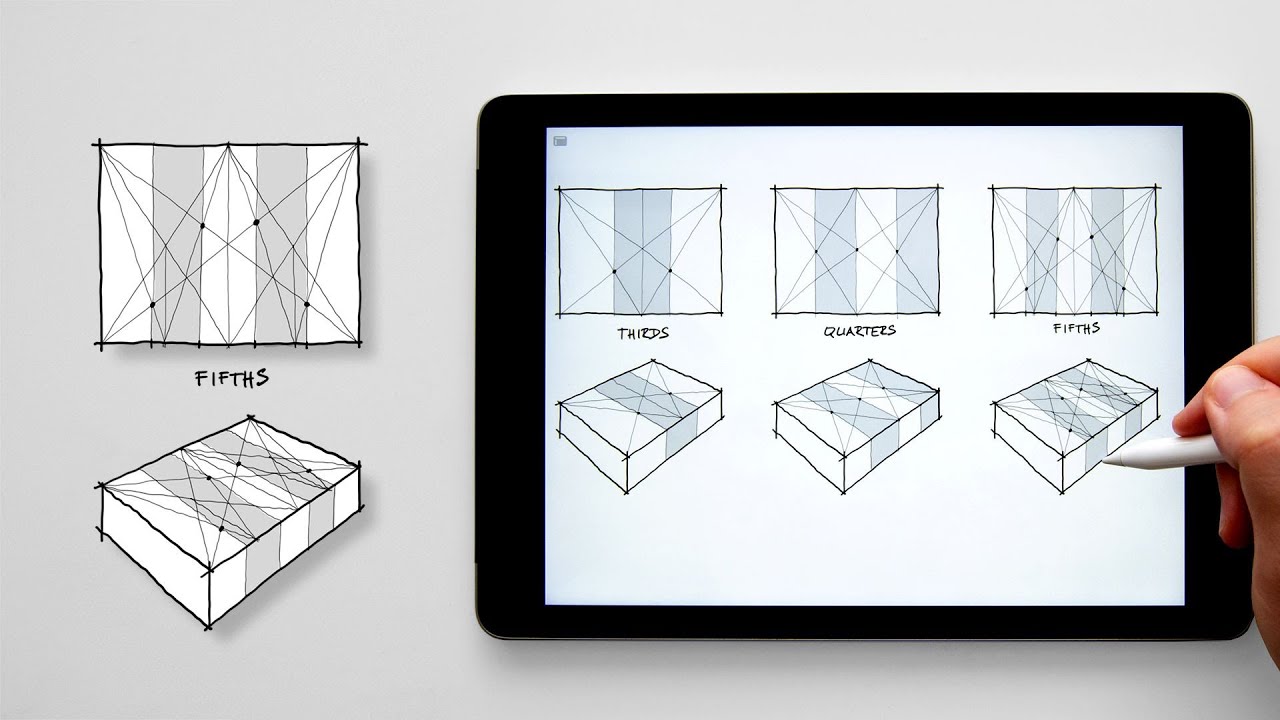 DRAWING TIP How To Divide In Perspective Halves Thirds Quarters DRAWING TIP How To Divide In Perspective Halves Thirds Quarters