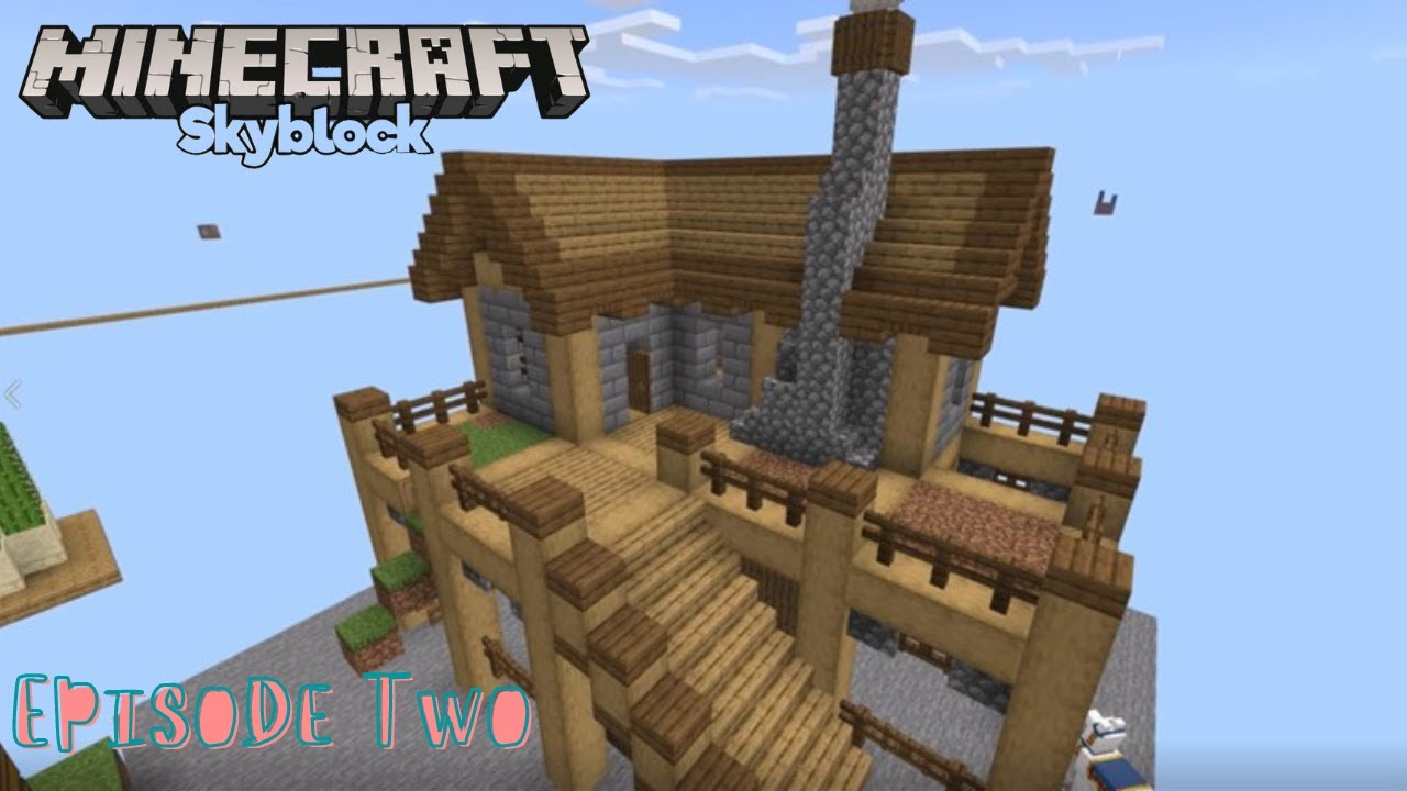#minecraft : Skyblock Episode Two - Starter Base! - YouTube