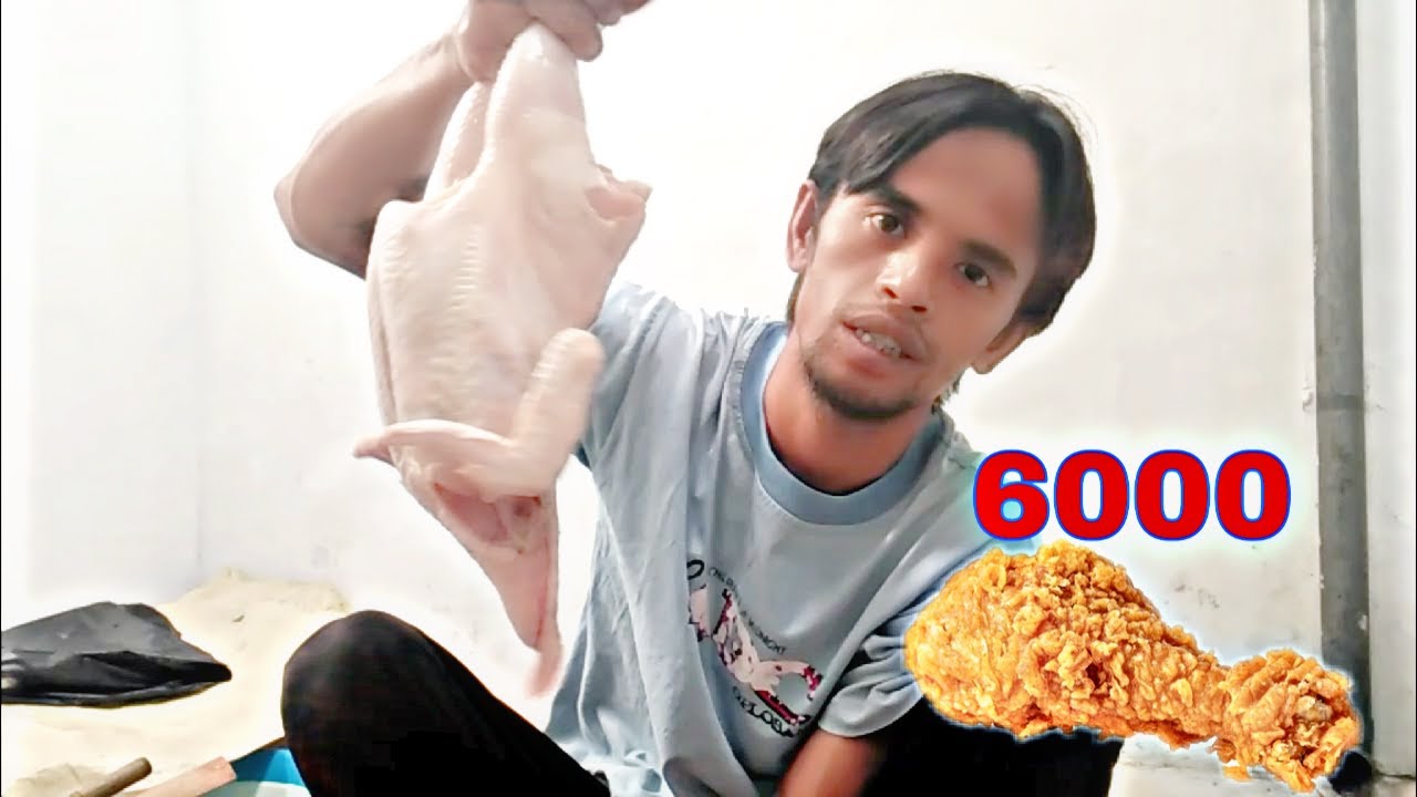 Cara potong ayam fried chicken dengan harga jual 6000 biar gak rugi ...