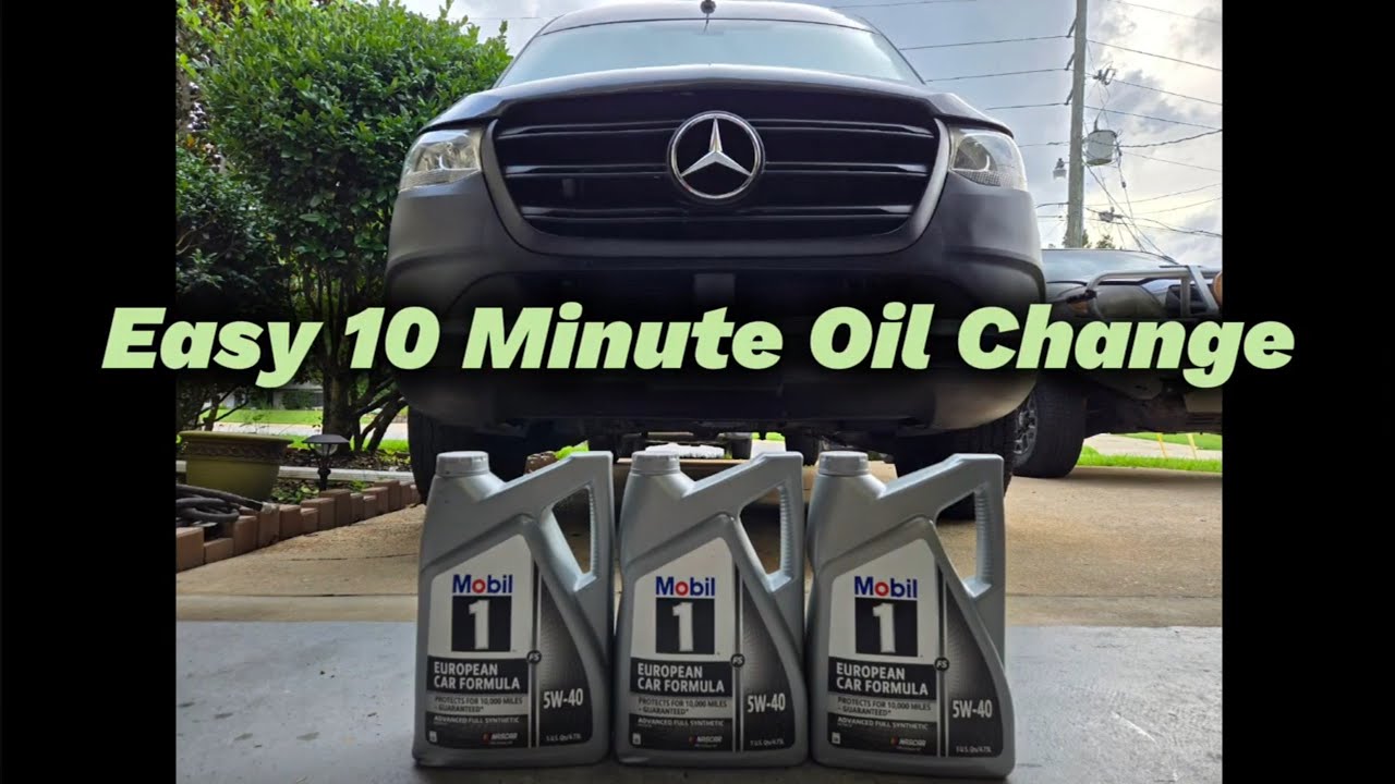 2019+ Mercedes Sprinter Easy Step by Step Oil Change VS30 Van 3.0 ...