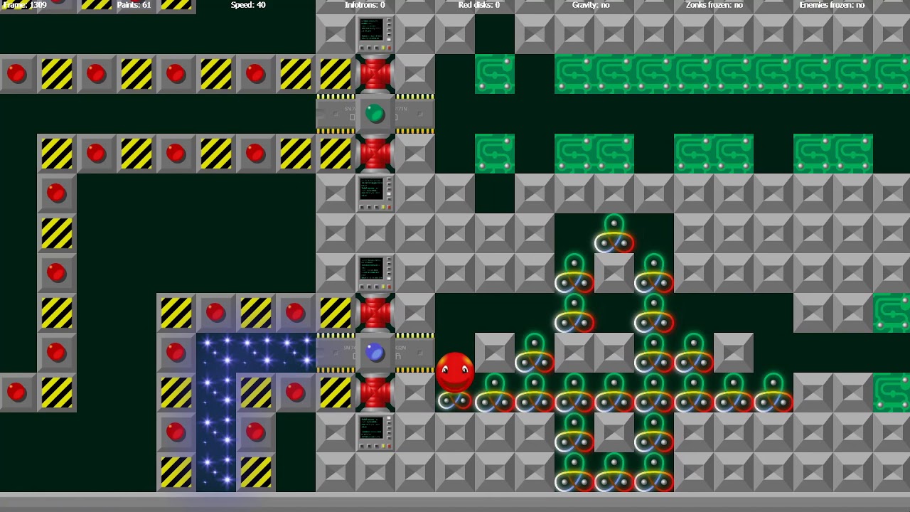 SUPAPLEX online - LEVEL 1 - Supaplex: Master computer - YouTube