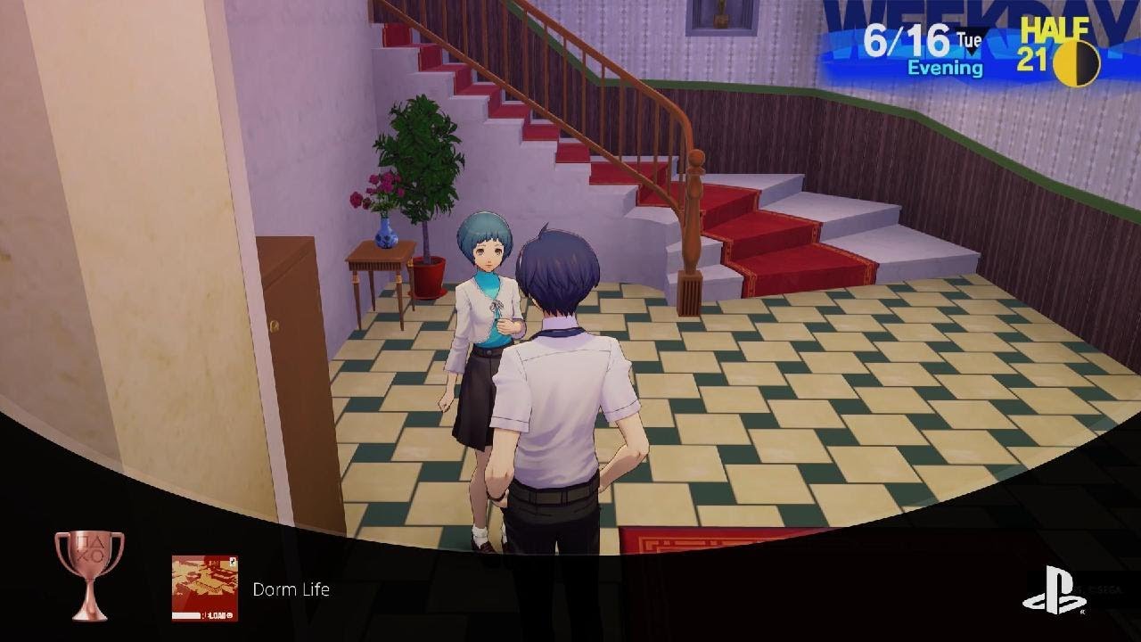 Persona 3 Reload Dorm Life Trophy Unlocked - YouTube