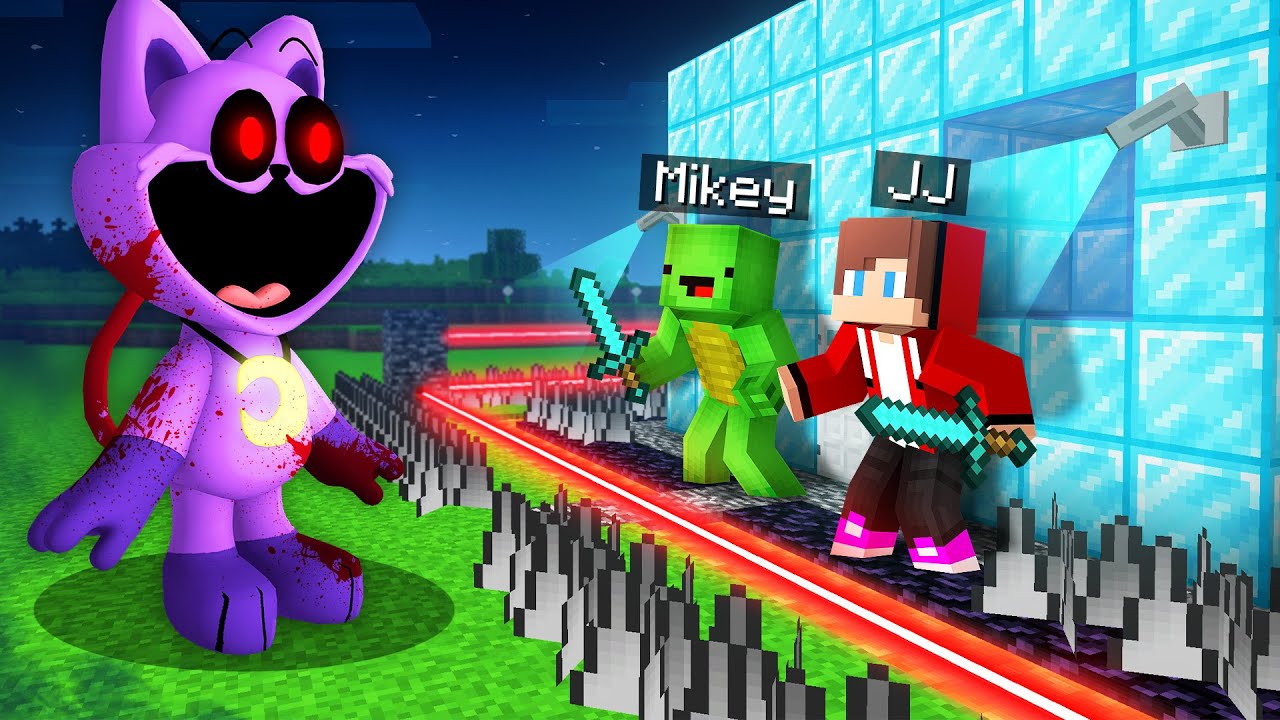 Scary CATNAP vs Security House of JJ and Mikey in Minecraft Maizen! - YouTube