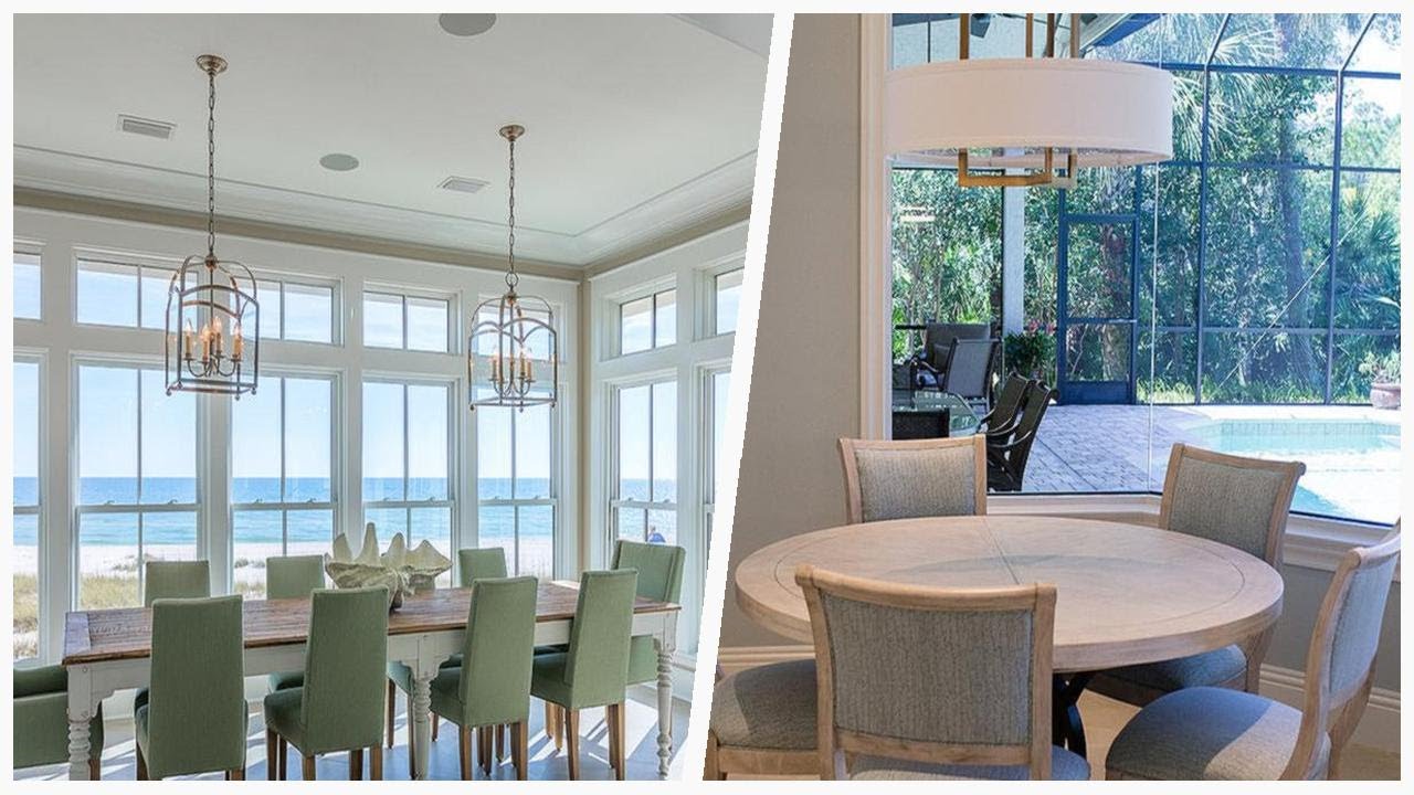 75 Coastal Ceramic Tile Dining Room Design Ideas You'll Love 😊 - YouTube