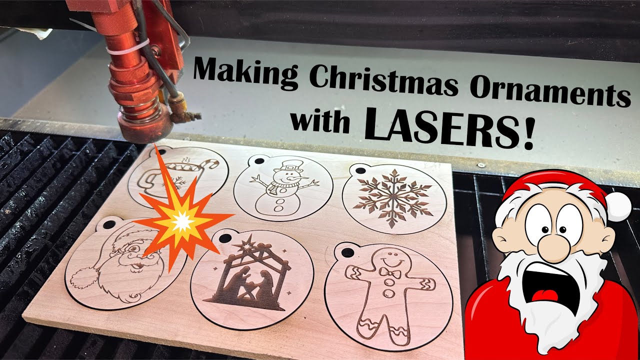 Making Christmas Ornaments with LASERS! - YouTube