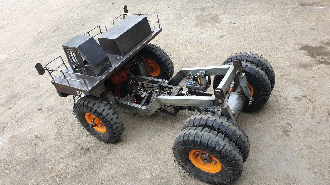 CAT 797 scale 1/14 | RC TRUCK | Part 3, How to make gearbox and engine ...