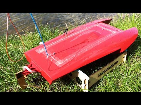 DIY Wooden Hydromite Brushless RC Speed Boat 600 - Full Speed - YouTube