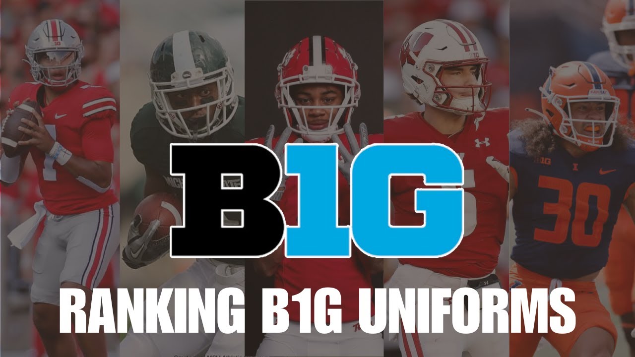 Ranking B1G Football Uniforms - YouTube