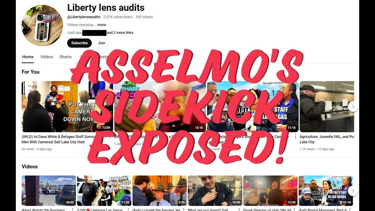 Asselmo's New Sidekick in Las Vegas, @Libertylensaudits EXPOSED! - YouTube