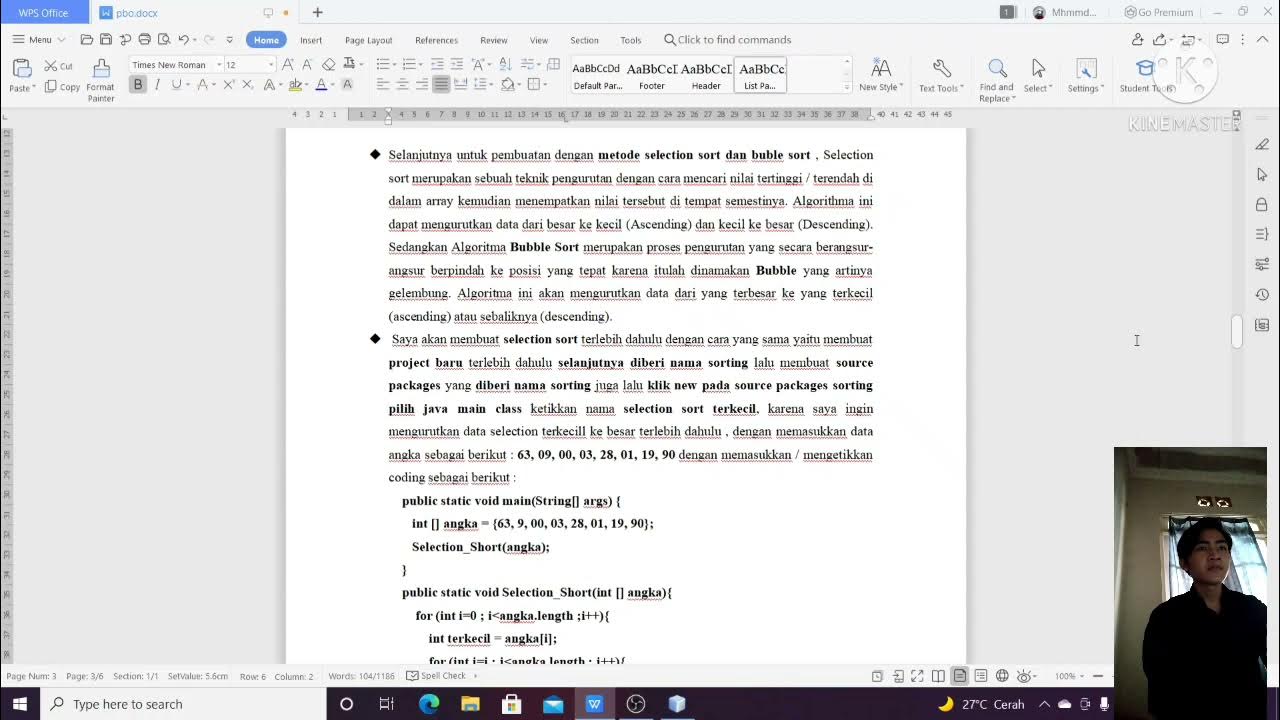 Project Netbeans Sequencial, Binary, Selection Sort, dan Bubble Sort - YouTube