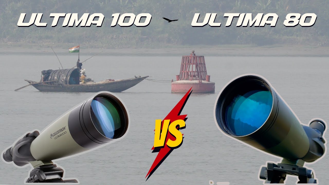 Celestron Ultima 20-60x80mm Vs Celestron Ultima 22-66x100mm Angled Zoom ...