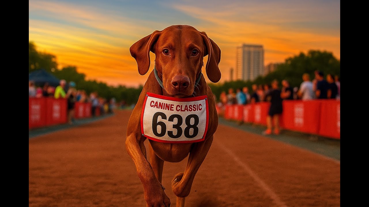 Dog runs 5k in 10 minutes - YouTube